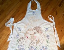 Unique embroidered aprons related items | Etsy