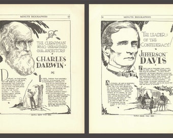 Charles darwin | Etsy