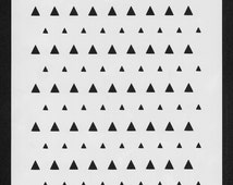 Unique triangle stencil related items | Etsy