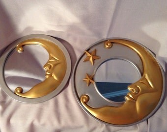 Unique moon mirror related items | Etsy