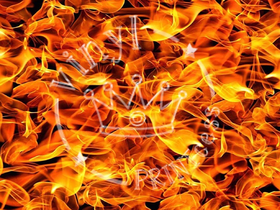 Flames Fire Printed Craft Vinyl Realistic Flames Print