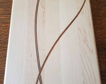 Unique inlay cutting board related items | Etsy