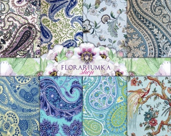 Paisley paper | Etsy