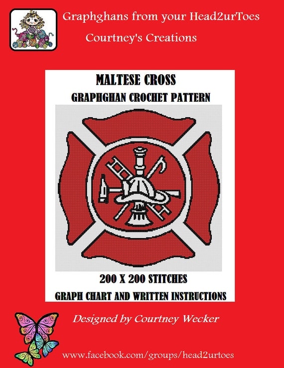 Maltese Cross Graphghan Crochet Pattern