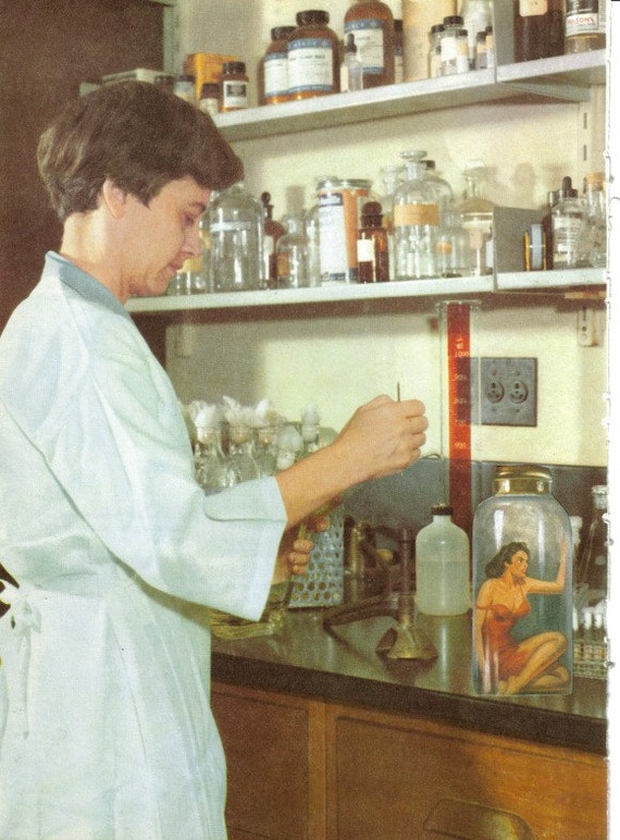 Weird Science Lab Experiment Evil Mad Scientist Wall Art