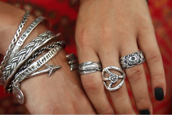 Gypsy Jewelry Boho Boho Jewelry SIlver Ring Gypsy Silver