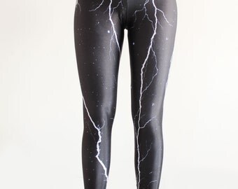 Lightning leggings | Etsy