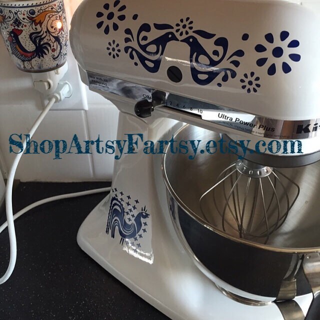 Pyrex Friendship Vinyl Decals for your Kitchen aid Mixer