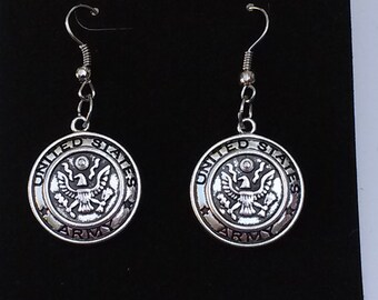 Army earrings | Etsy