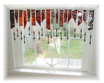 Stain glass valance | Etsy