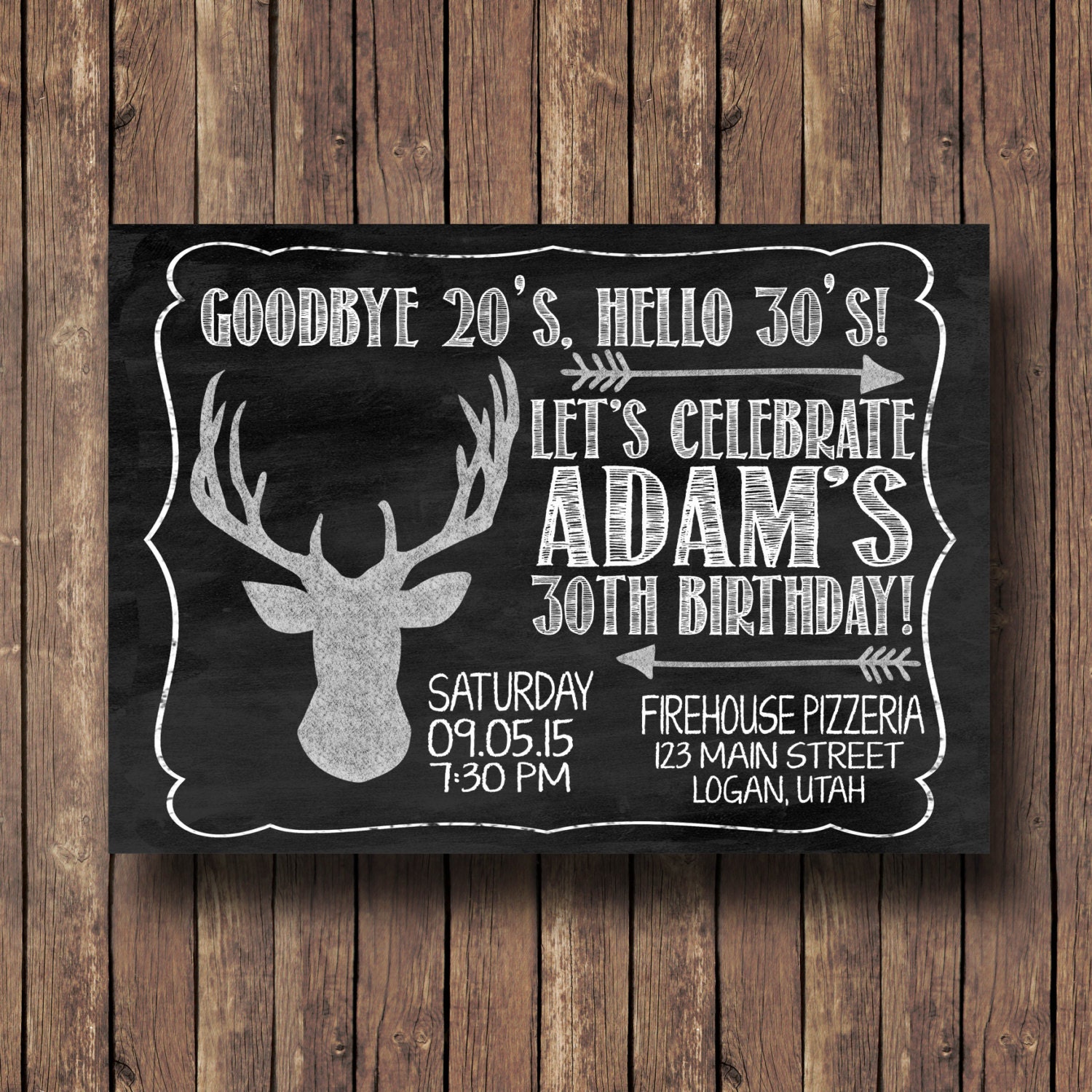 30th Birthday Invitation 30th Birthday For Him Birthday 30th Birthday Invitation 30th Birthday For Him Birthday