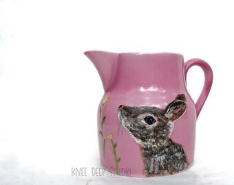 Rabbit pitcher | Etsy
