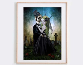 Skeleton bride groom | Etsy