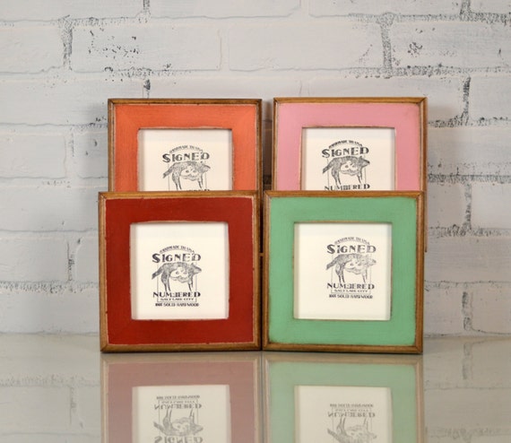 Items similar to 5x5" Square Picture Frame in 2-Tone Style and Finish ...