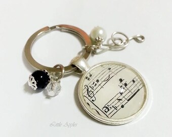 Personalized Music Keychain Music is the Voice of the Soul