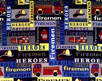 Firefighter fabric | Etsy