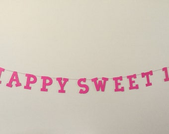 Sweet 16 letters | Etsy