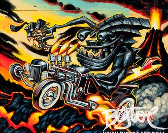 Lowbrow hot rod | Etsy