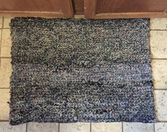 Blue jean rug | Etsy