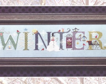 Winter cross stitch | Etsy