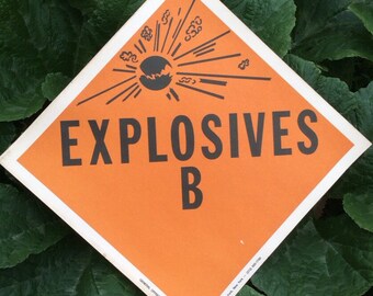 Vintage warning sign | Etsy