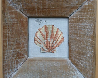 Shell cross stitch | Etsy