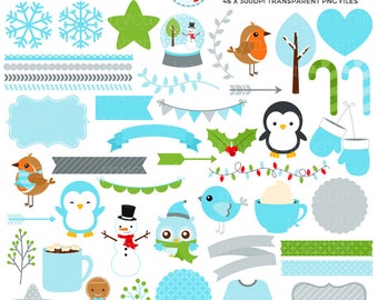 Snowman clip art | Etsy