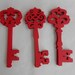 50 Cardstock Skeleton Keys. 5 inch. CHOOSE YOUR by TreeTownPaper
