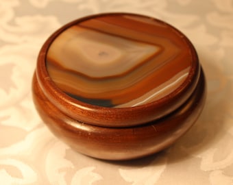 Round wood box | Etsy