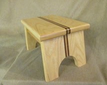 Handcrafted solid Wood Step Stool