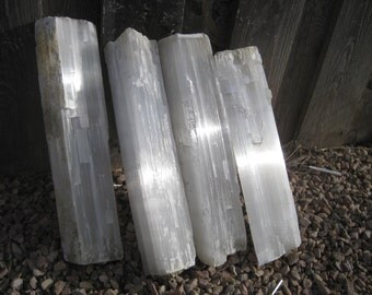 Fireplace Selenite logs 5 Extra large by OurPlanetsTreasures