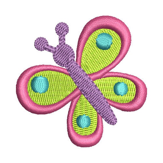 Mini Butterfly Embroidery Design Instant Download