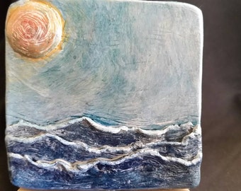 Bas relief tile | Etsy