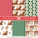 Vintage Christmas Digital Paper Christmas by blossompaperart