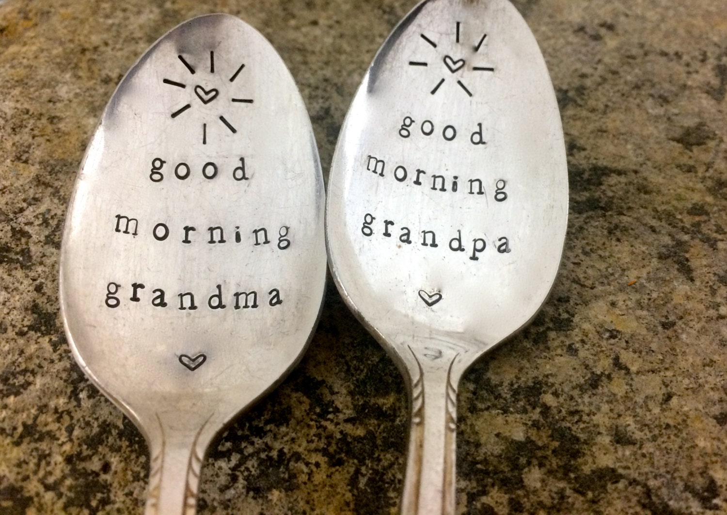 Hand Stamped Good Morning Grandma Good Morning by StampedFrosting