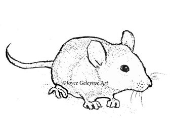 Mouse outline | Etsy