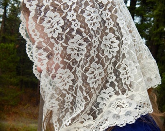 Catholic chapel veil | Etsy