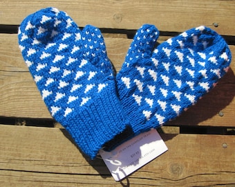 Double knit mittens | Etsy