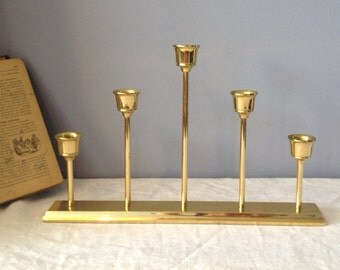 Brass candle holder | Etsy