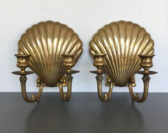 Shell wall sconce | Etsy