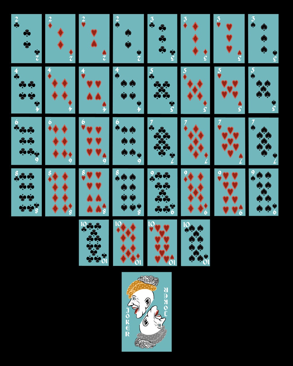 Medieval Playing Cards Renaissance Deck of Cards Historical