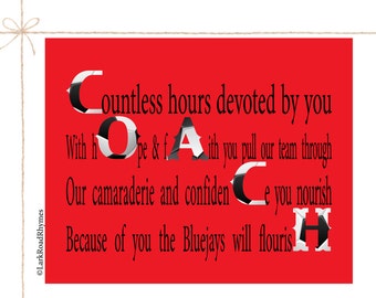 Unique coach thank you related items | Etsy