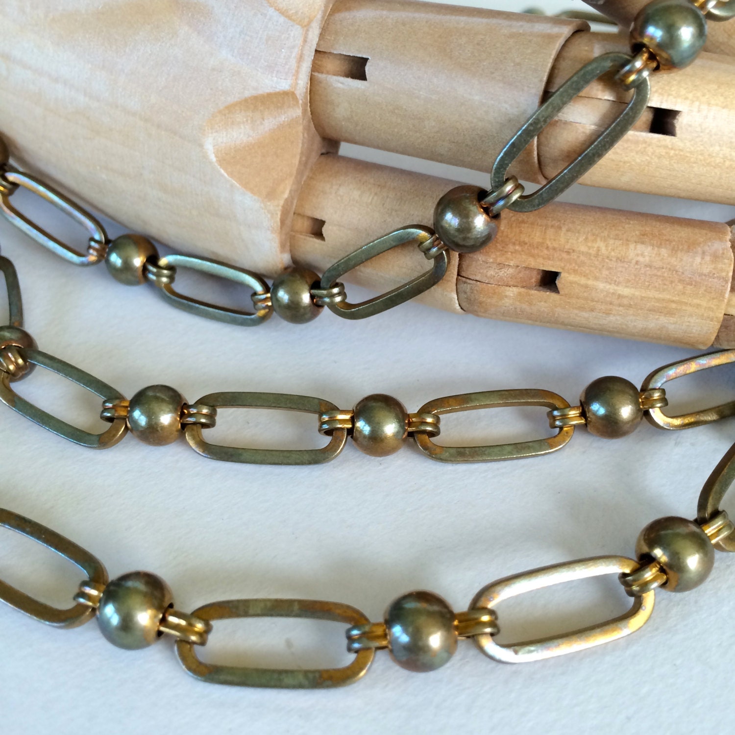Vintage St Mark’s Chain, Heavy Brass Chain, Large Fancy Chain, Station ...