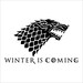 Winter Is Coming: Game Of Thrones Vinyl Decal 2 pack