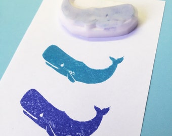 Unique whale stamp related items | Etsy