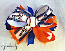 Popular items for detroit tigers bow on Etsy