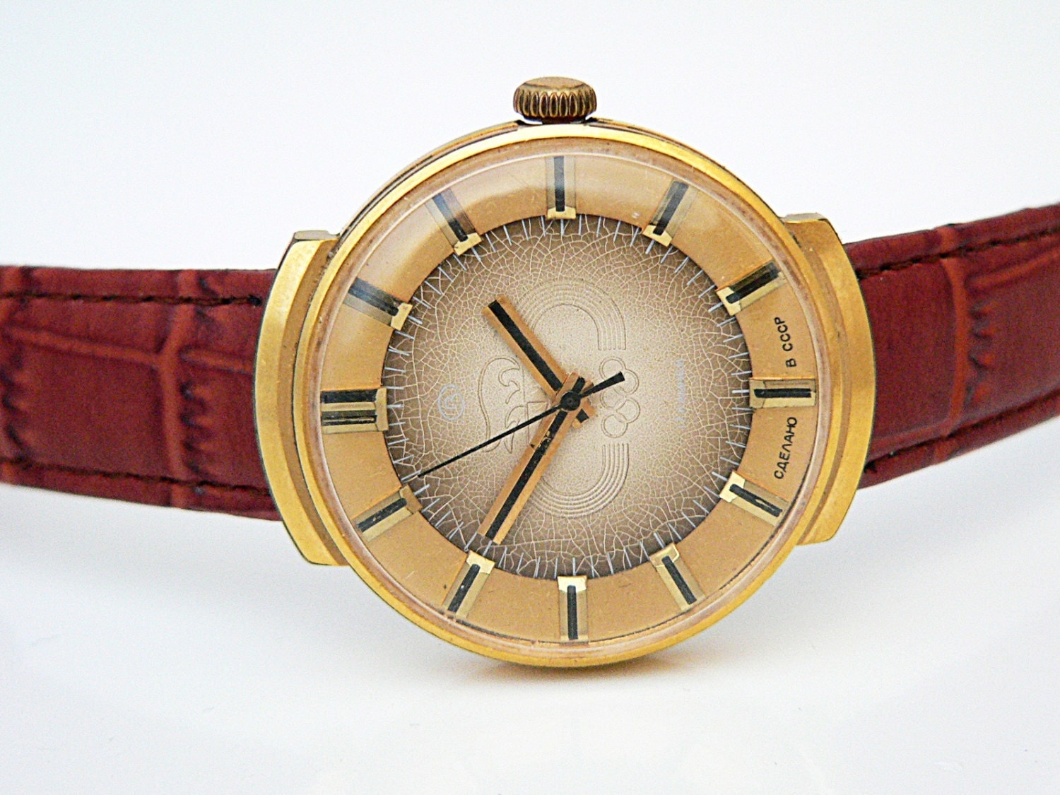 Mens Watch Russian Watch WOSTOK Moskow olympic game 1980 ussr watch ...