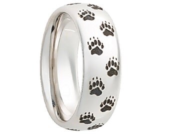 Footprint ring | Etsy