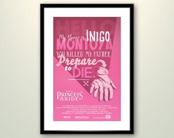 Items similar to Inigo Montoya - The Princess Bride Hand Embroidered ...