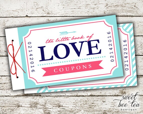 Kids Love Coupon Book - Valentine's Day - Birthday - Gift for Children ...
